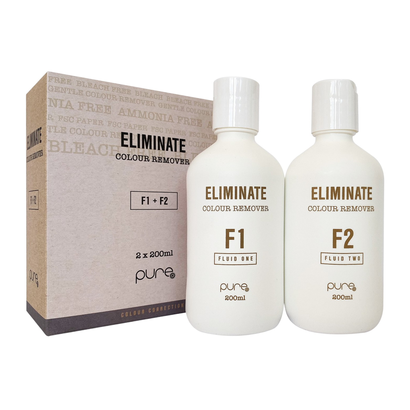 PURE Eliminate Colour Remover 2x200ml – Southern Salon Supplies Trade